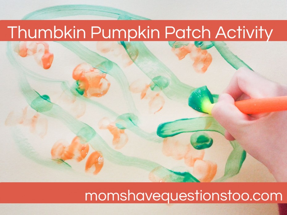 October Crafts: Pumpkin Patch - Moms Have Questions Too