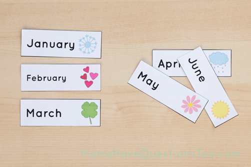 Preschool Calendar and Book Activity