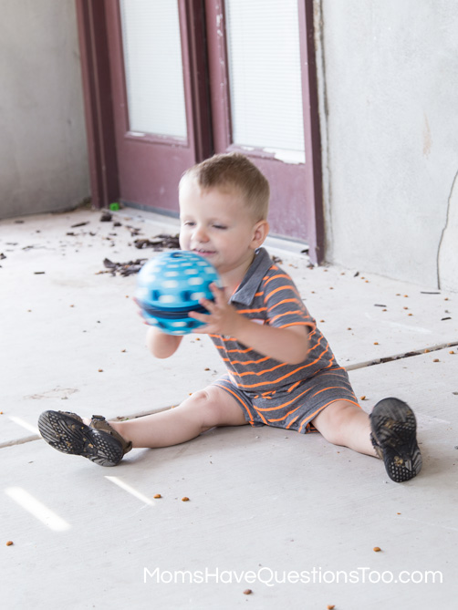Throw and Roll a Ball to Improve Gross Motor Skills - Moms Have ...
