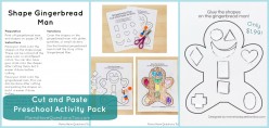 Cut and Paste Preschool Activity Pack